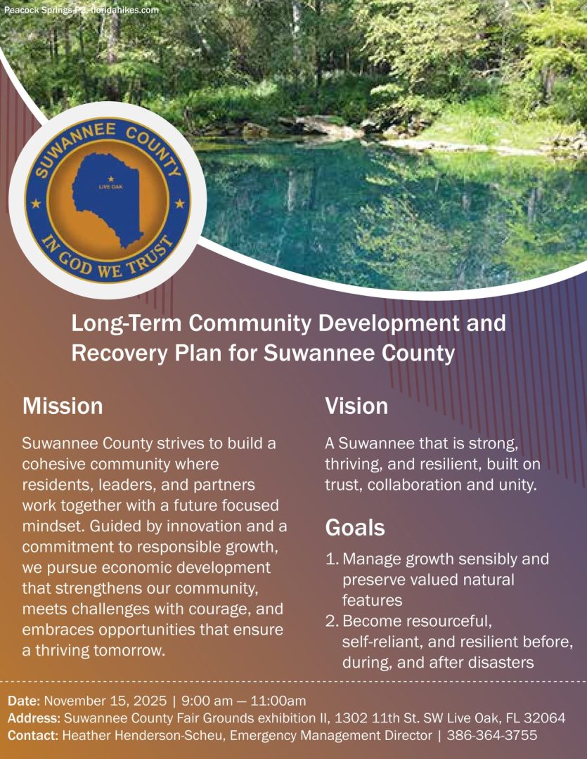 Long-Term Community Development and Recovery Plan for Suwannee County ...